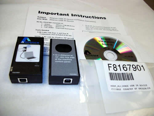 Alliance 203346 Washer/Dryer KIT, USB-IR INTERFACE 203346 | PartsKing.com
